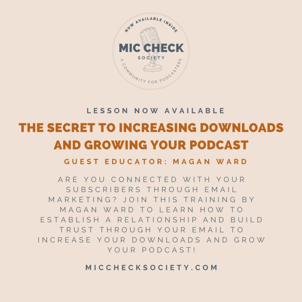 Mic Check Society | A Community for Podcasters by Gaffin Creative