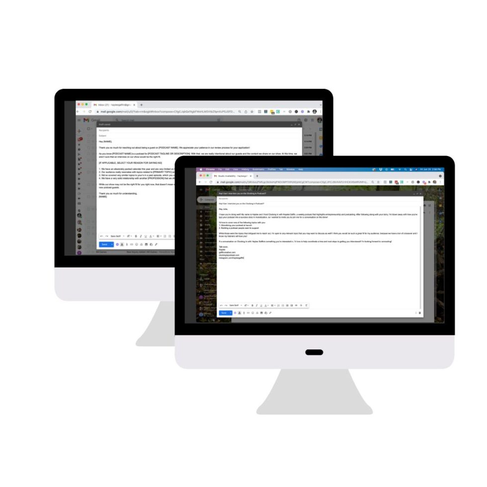 Bundle: Podcast Email Templates - Gaffin Creative